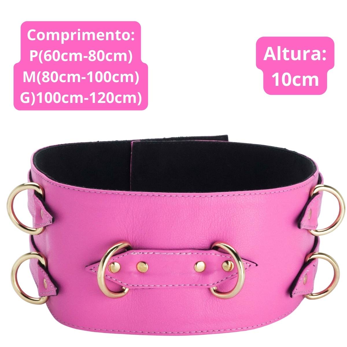 Cinto Corset de Couro Rosa (para Realçar a Sua Sensualidade e Desejo)